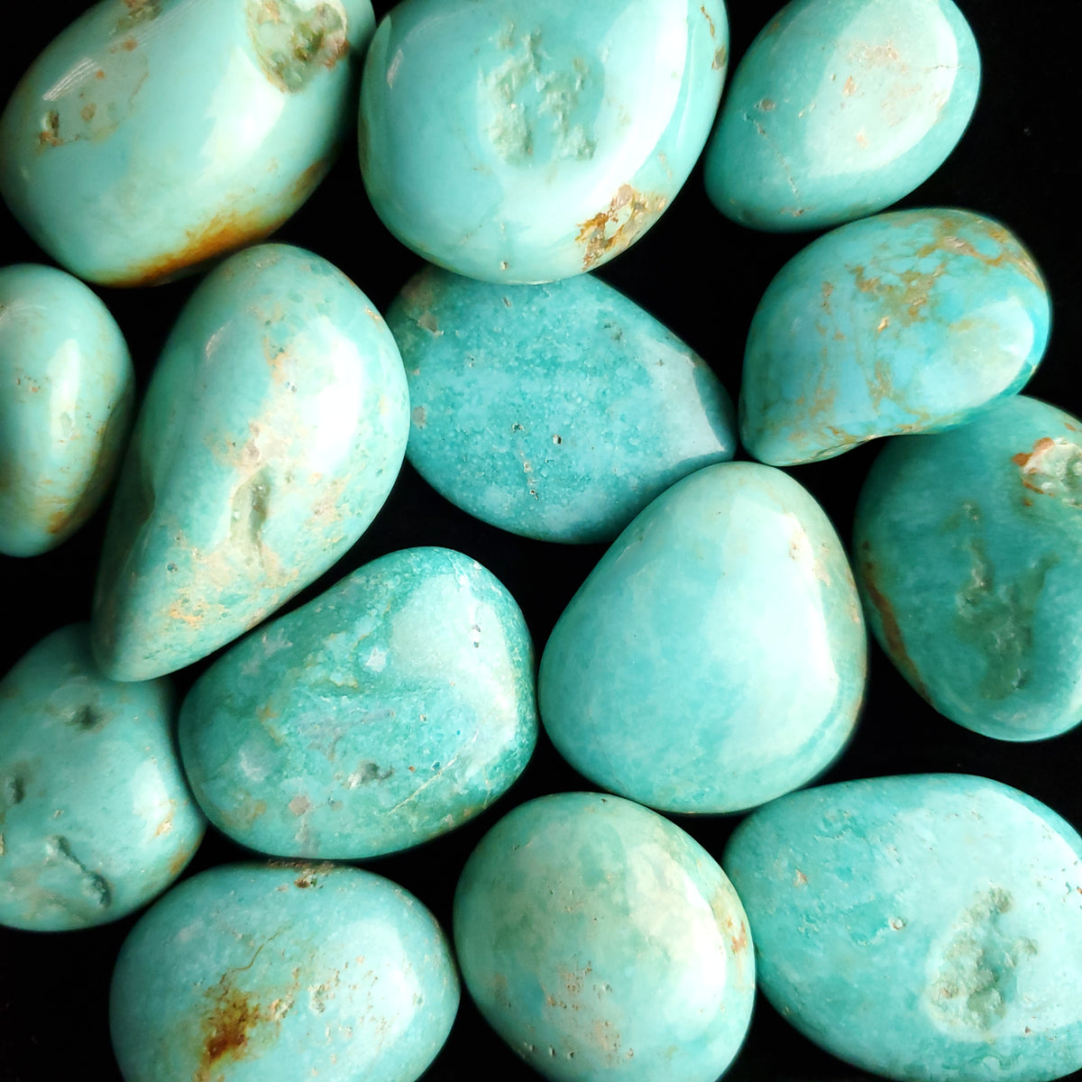 Alamo Tumbled & Polished Turquoise Nuggets TP-04 – AZ TURQUOISE